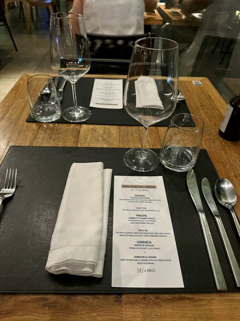 Marechal comemora 06 anos com menu 03 etapas do Chef Nando Carneiros ...